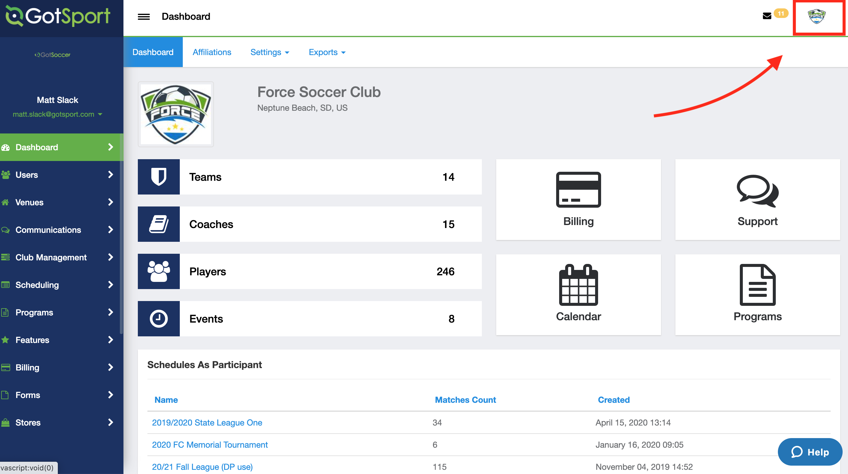 As Admin - How to switch between Organization Accounts
